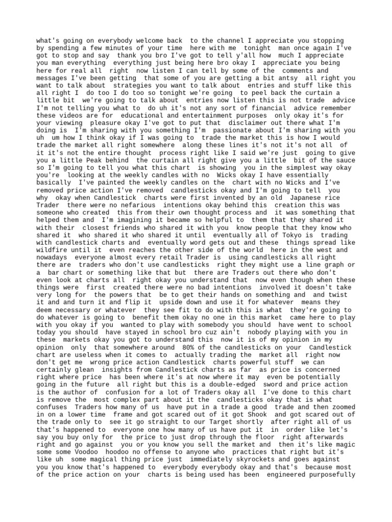 (English) Most Price Action Is Useless ("Always Think of Your Entry As Last Night's Close"-Paul ...