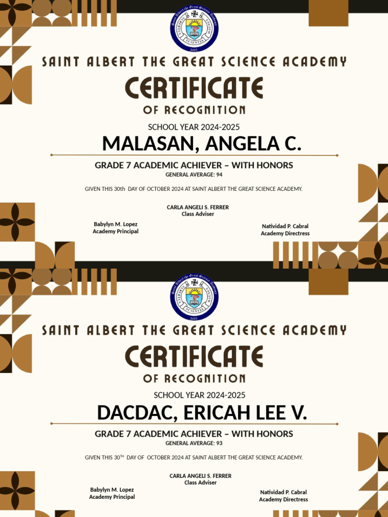 Quarterly Certificates Overalledited 1 | PDF