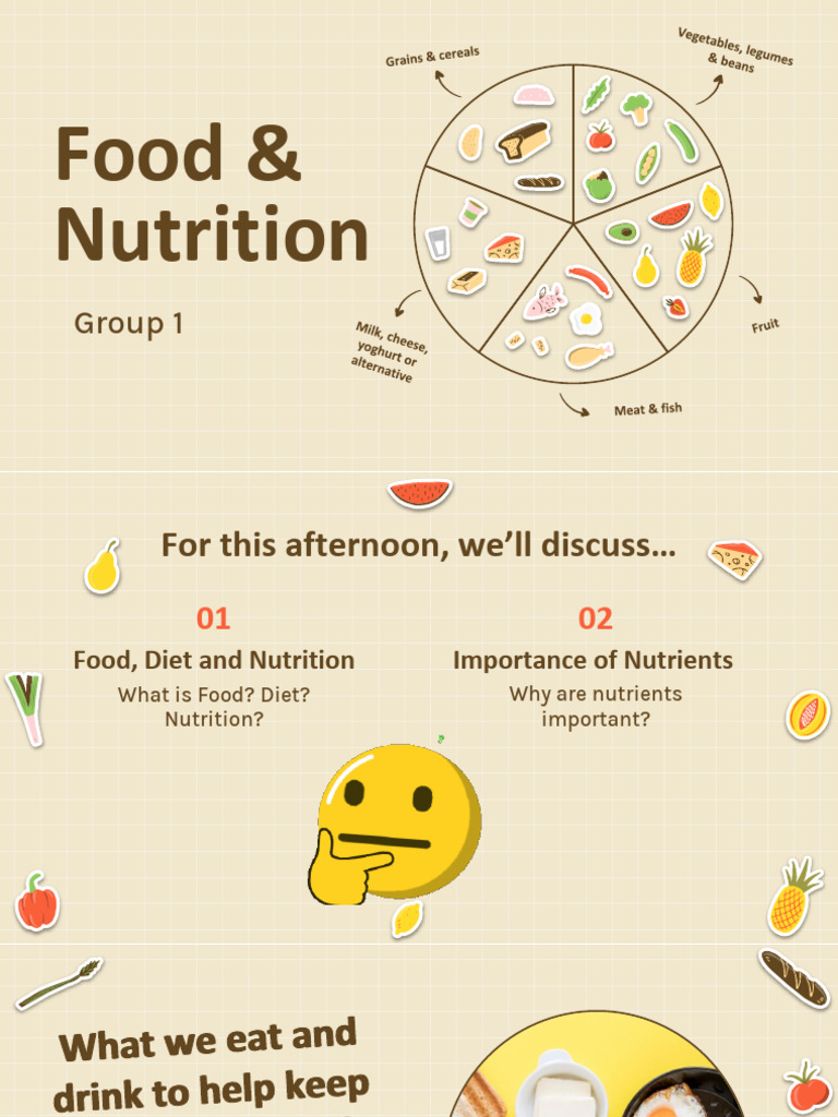 TLE 9 Report 1st Report Food Diet and Nutrition and Importance of Nutrients | PDF