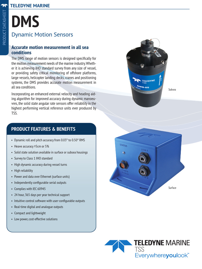 DMS Motion Sensors product leaflet (2) | PDF