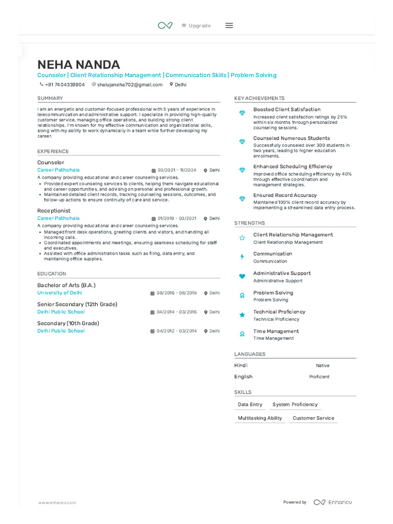 New Resume (2) _ Resume Editor | PDF | Business