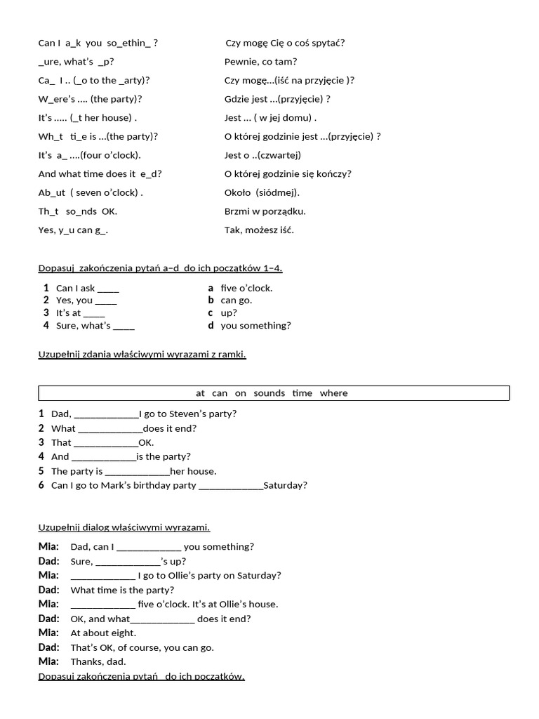 Speaking Extra Tasks | PDF