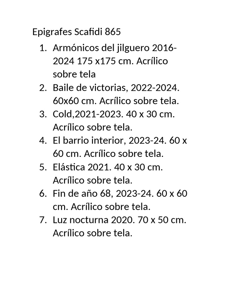 Epigrafes Scafidi 865 | PDF