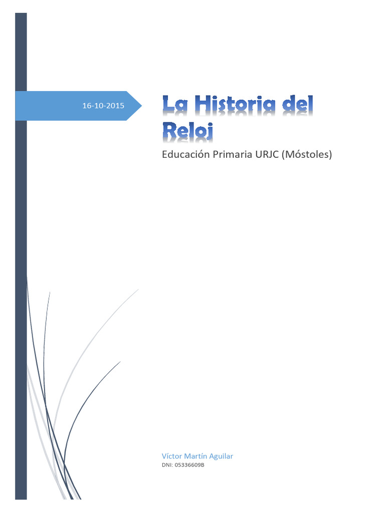 Historia y evolución del reloj para niños | PDF | Reloj | Horología