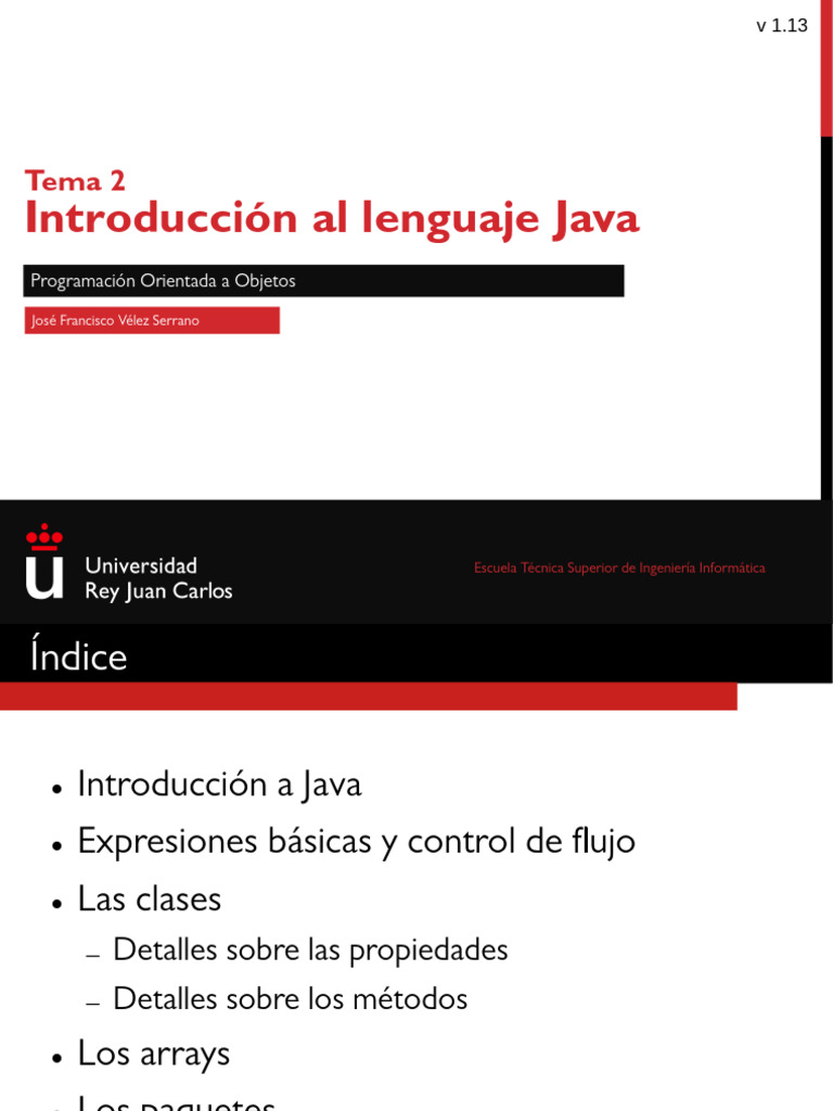 Tema2. Introducción A La POO | PDF | Java (lenguaje de programación ...
