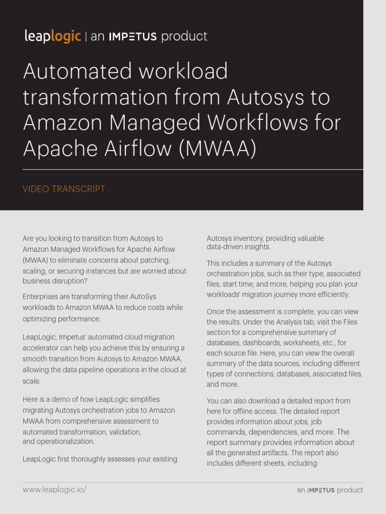 Autosys-to-AMWAA-transcript-1 | PDF | Computing | Software Engineering