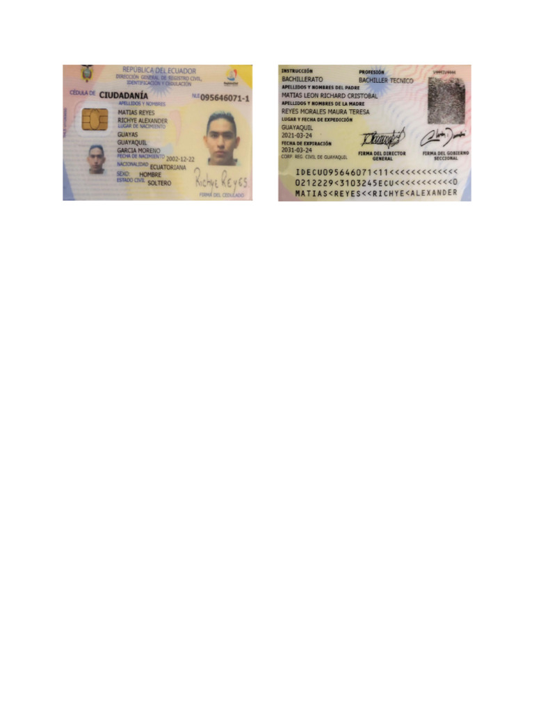 Cedula de Alexander | PDF