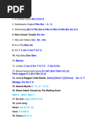 Reggae Chord Progressions | PDF | Reggae | Song Structure