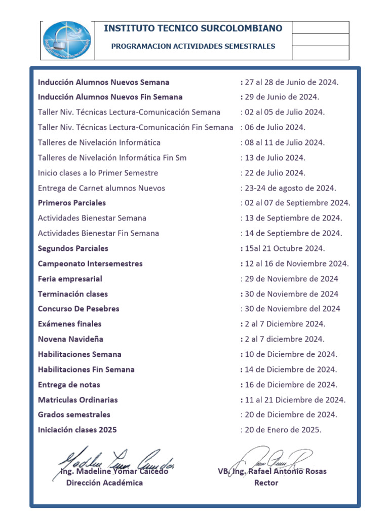 Modificado 2024 2 PRG Ps 03 Programacion Actividades Pasto | PDF