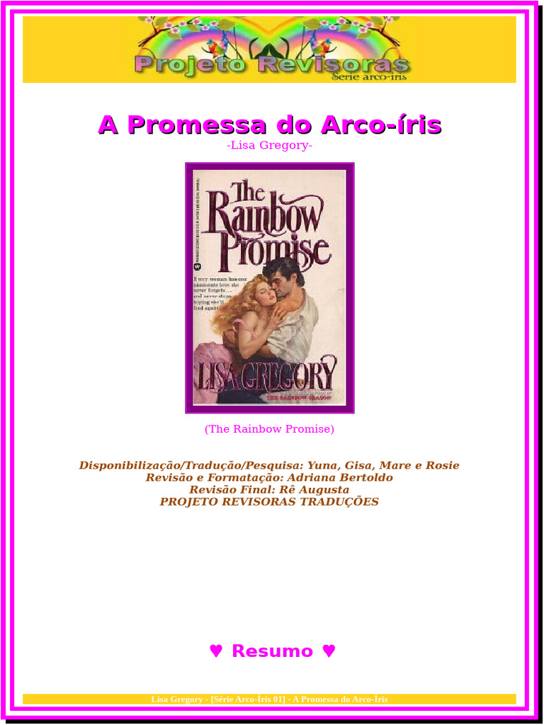 S Arco Iris 2 - A Promessa Do Arco-Ris LISA GREGORY | PDF | Amor | Gravidez