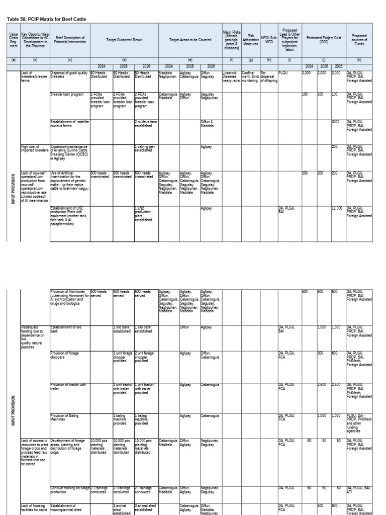 4Matrix for Beef Cattle | PDF | Slaughterhouse | Hay