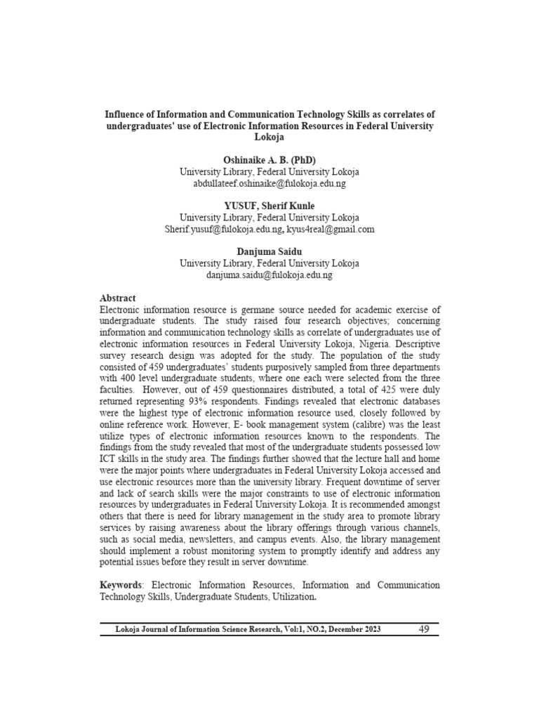 Influence+of+Information+and+Communication+Technology+Skills+as ... Influence+of+Information+and+Communication+Technology+Skills+as ...