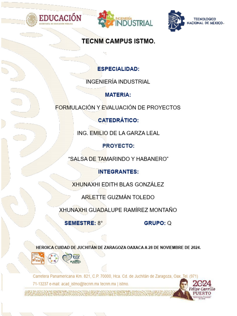 Proyecto Salsa TH | PDF | Calidad (comercial)