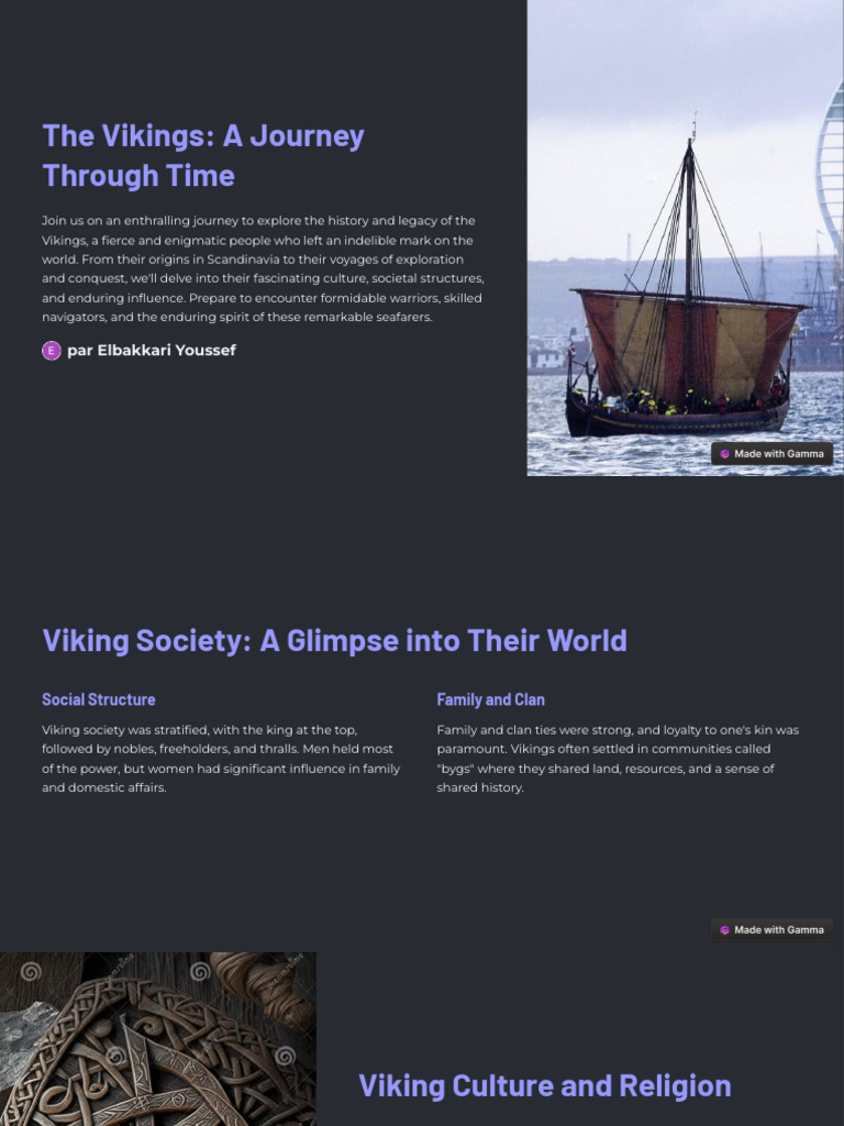 Vikings: Legacy and Society Explored | PDF | Vikings