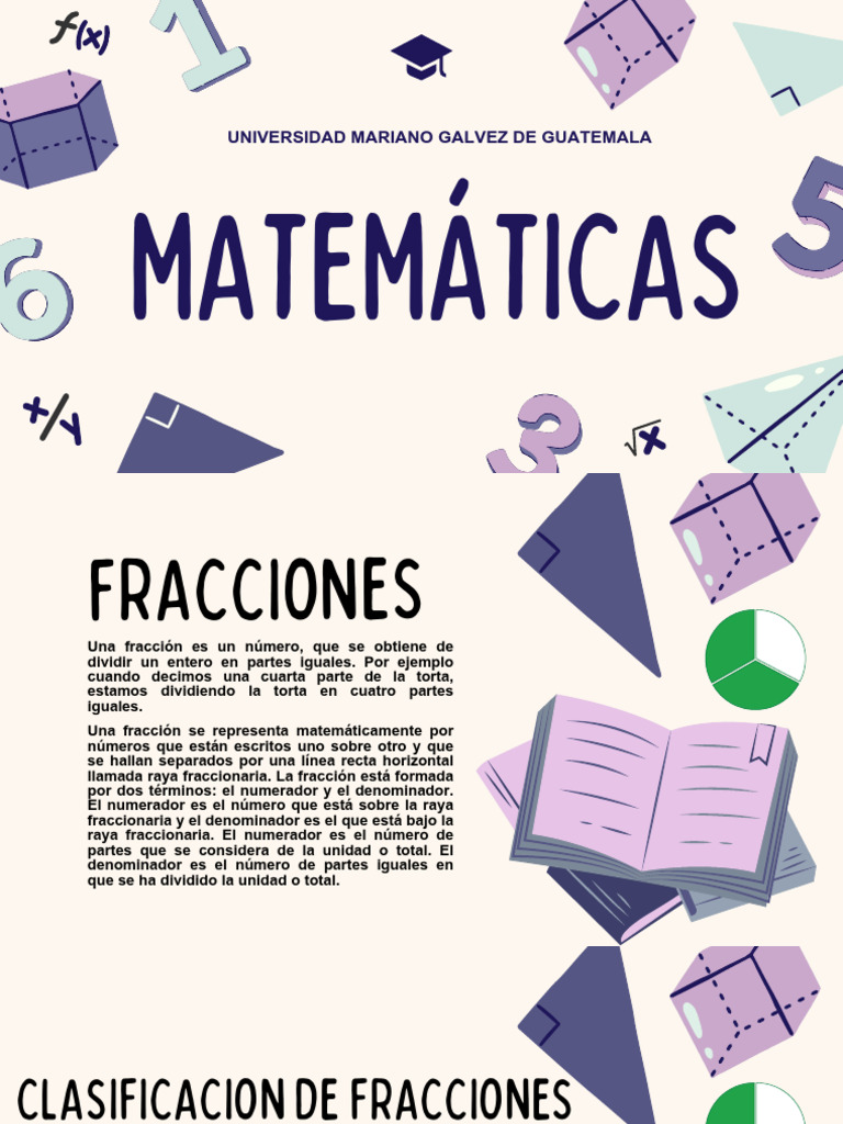 Presentacion de Matematicas | PDF | Sustracción | Multiplicación