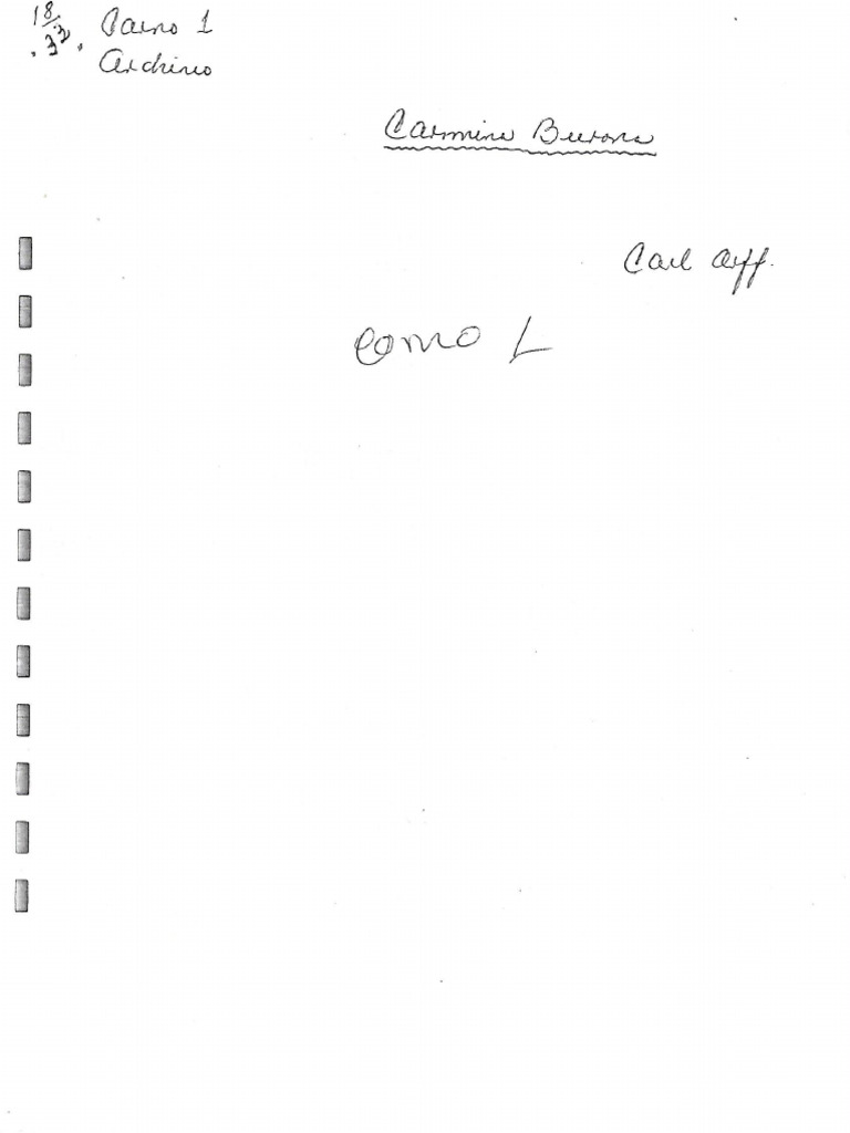 CARMINA BURANA CORNO 1 | PDF