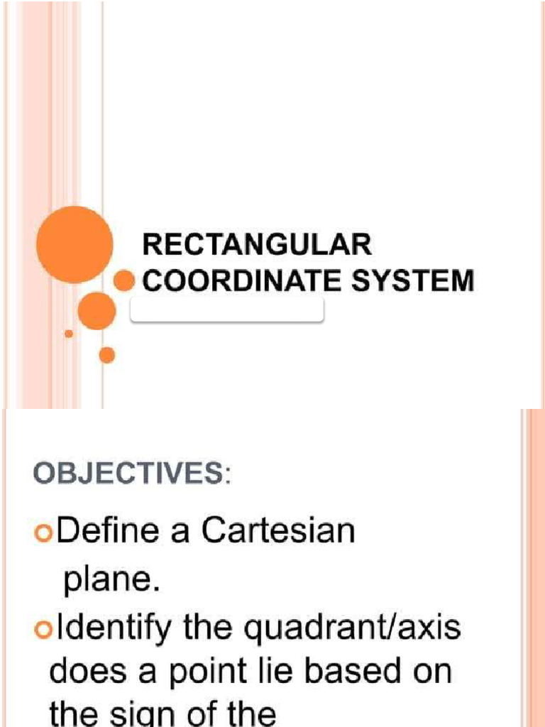 Rectangular-Coordinate-System-and-Its-Uses | PDF