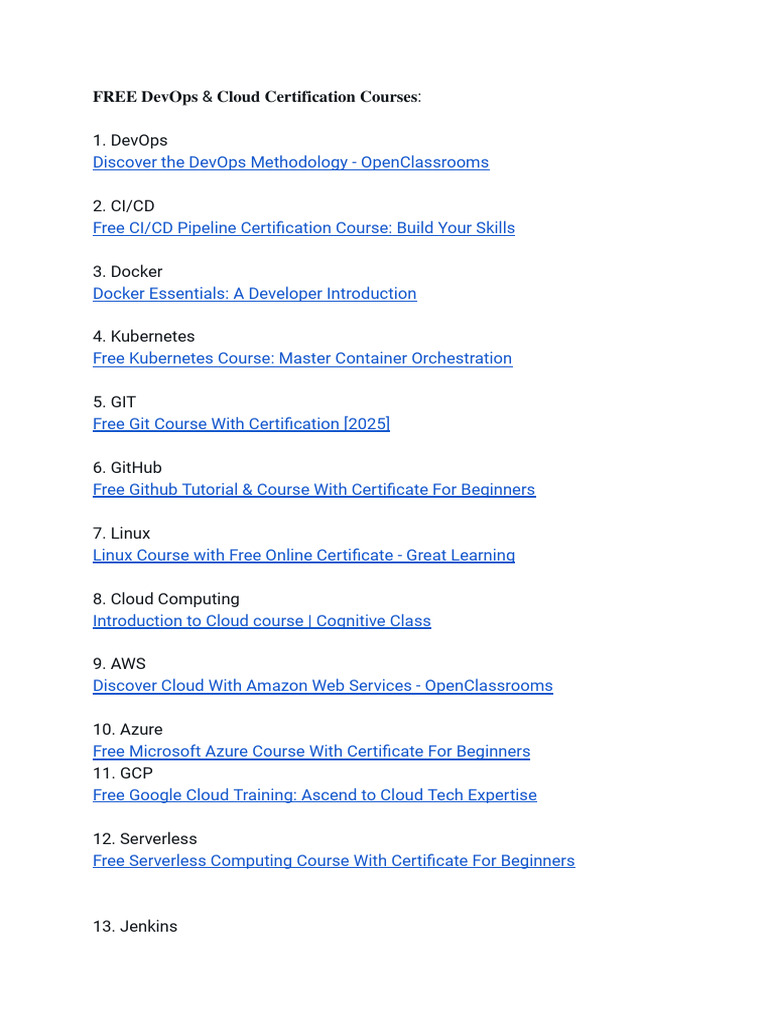 DevOps & Cloud | PDF