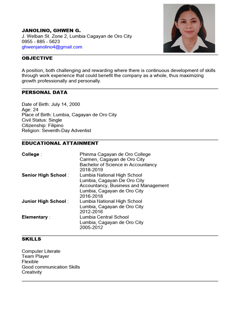 My Updated Resume | PDF