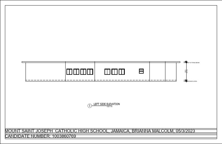 Sba, Left Side Elevation - Brianna Malcolm | PDF