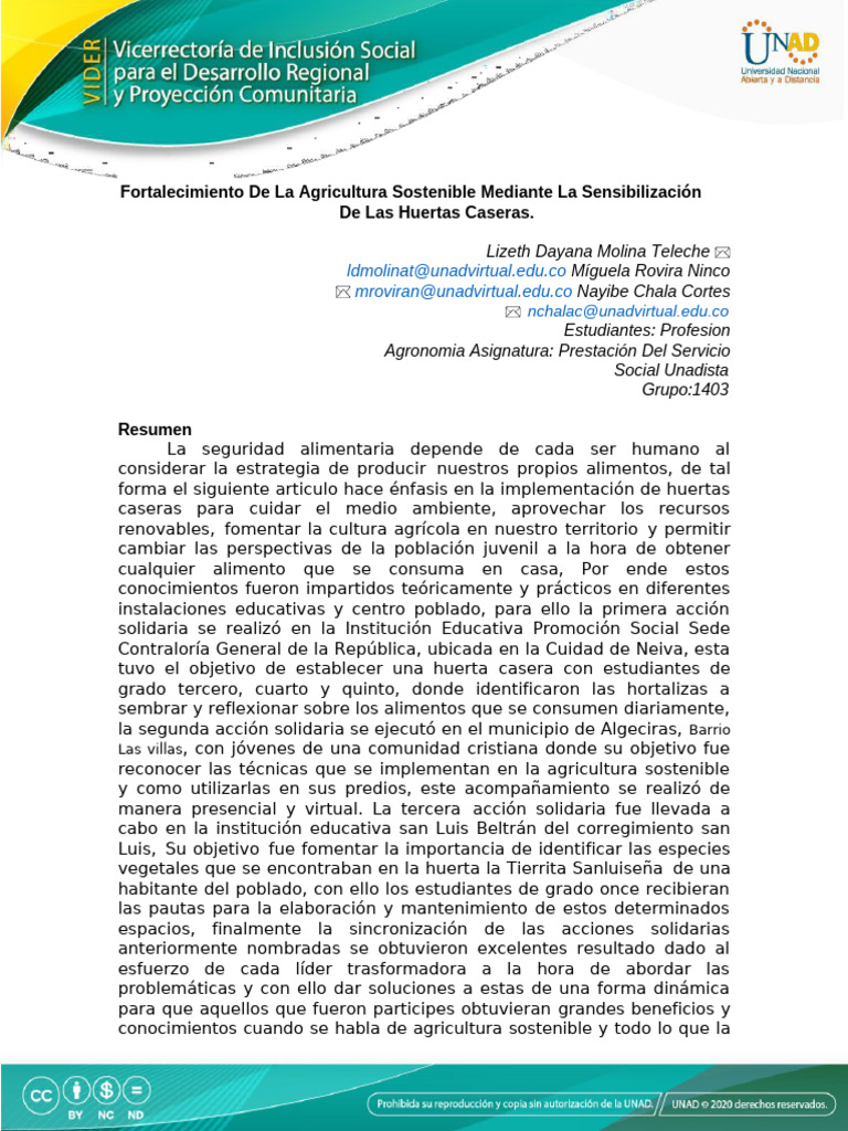 SERVICIOSOCIAL | PDF | Sustentabilidad | Agricultura