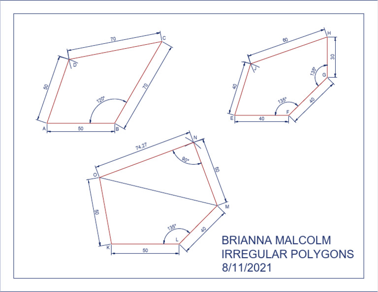 irregular polygons - AutoCAD | PDF