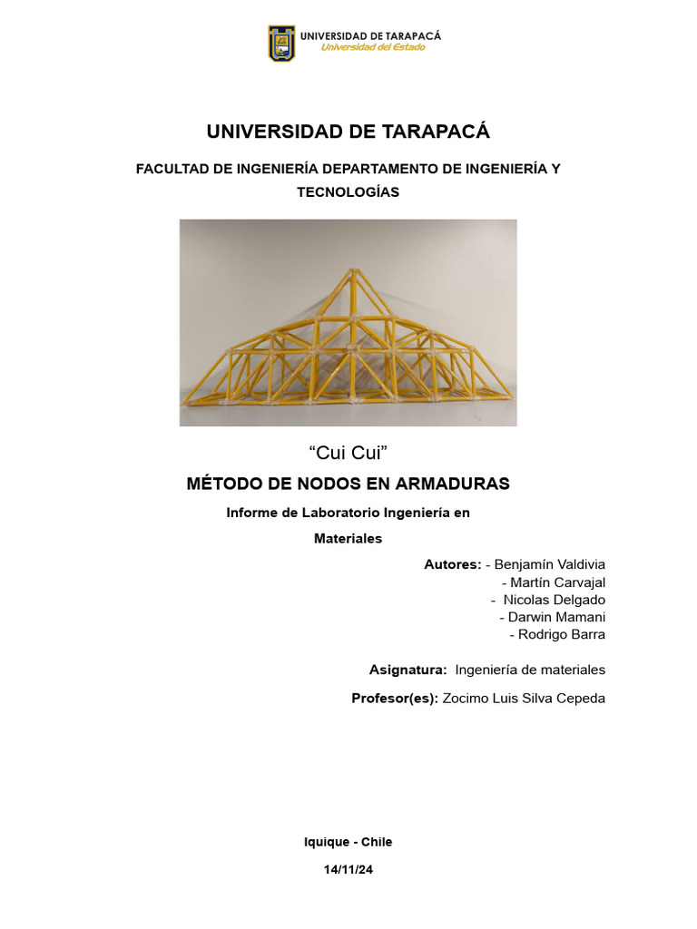 Método de Nodos en Armaduras | PDF | Las leyes del movimiento de Newton ...