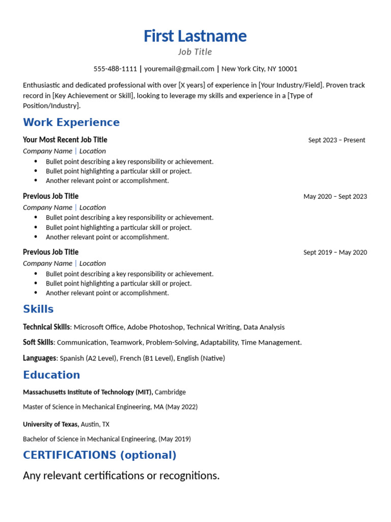 Simple-resume-3 | PDF | Résumé