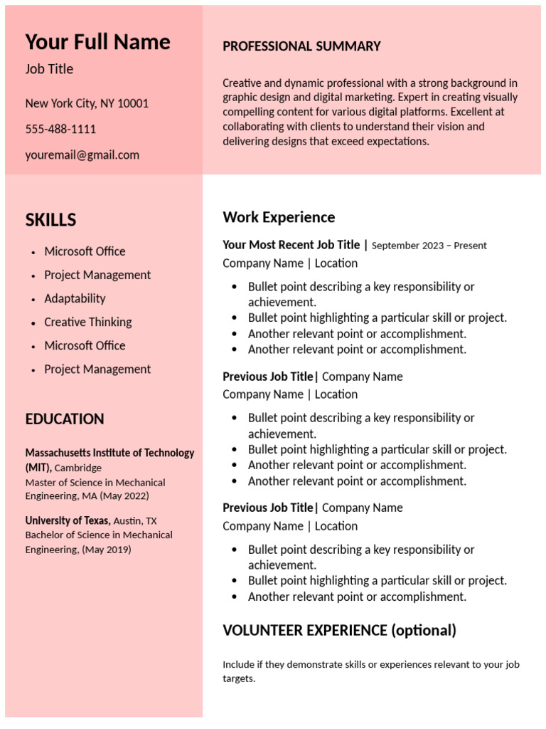 Creative Resume | PDF | Résumé
