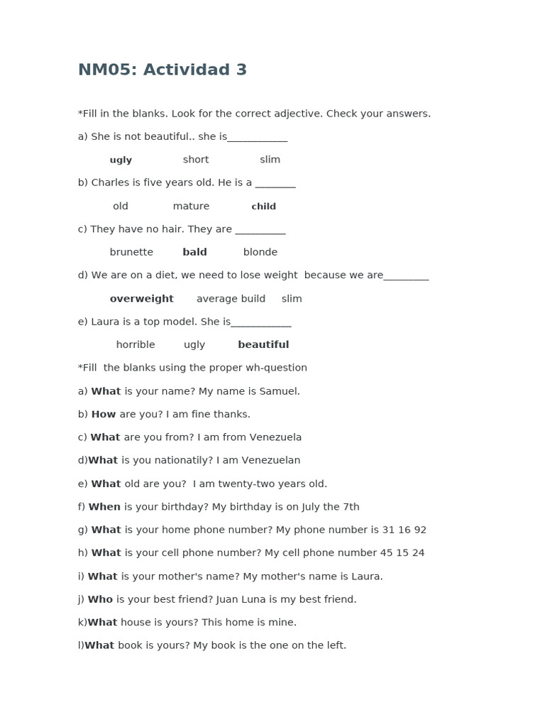NM05 Actividad 3 | PDF