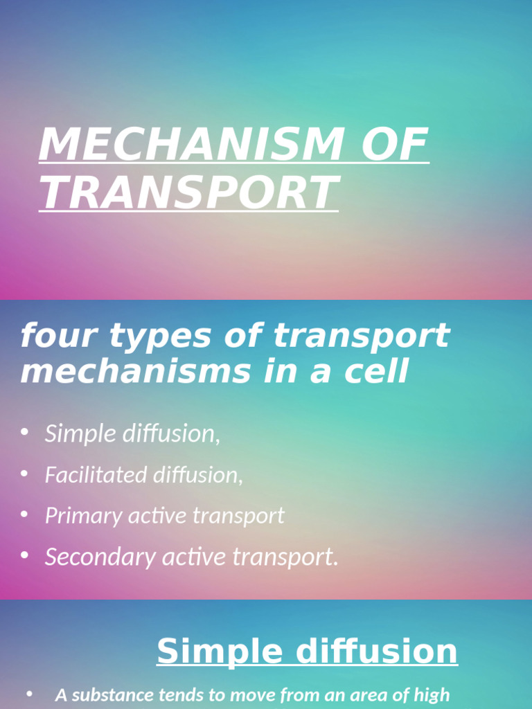Cell Transport Mechanisms Guide | PDF