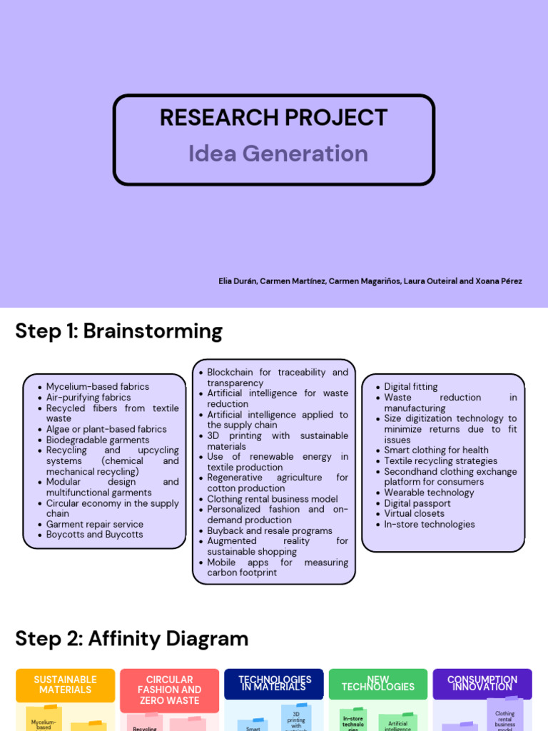 Research proyect. Idea generation.pdf | PDF | Sustainable Development | Economy And The Environment