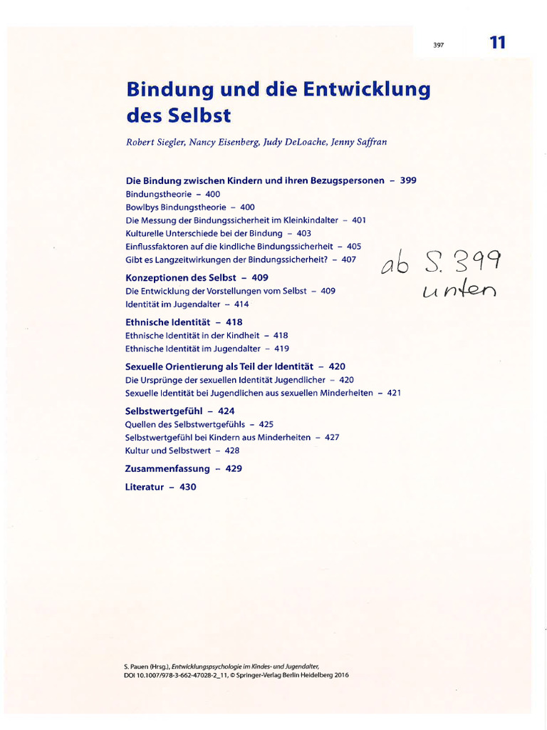 Siegler Et Al. 2016 - Bindung | PDF