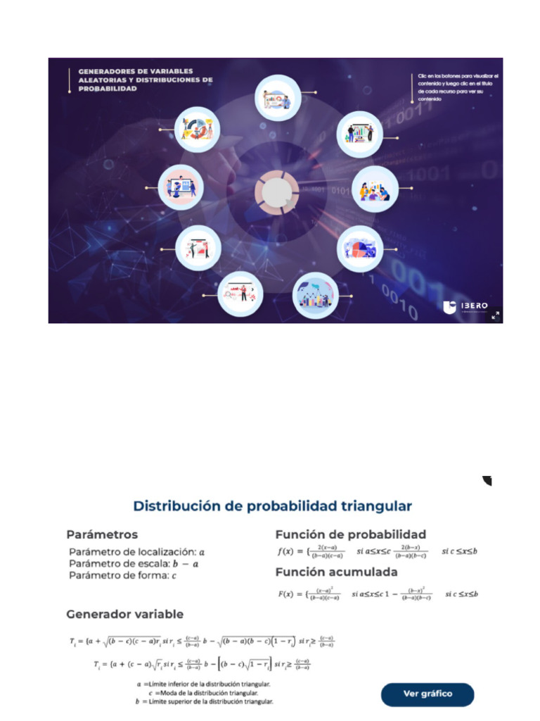 3 Infografia Generadores de Variables Aleatorias y Distribuciones de Probabilidad | PDF