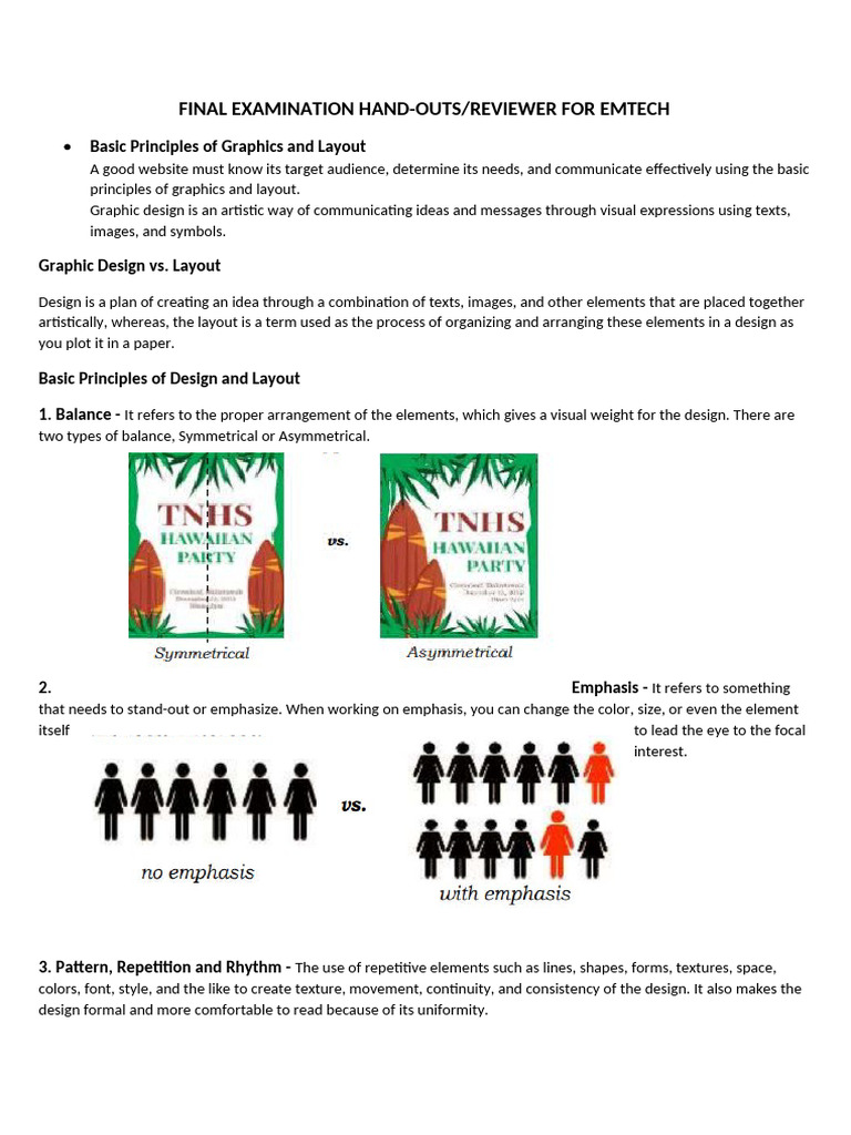 EMTECH-FINAL-EXAMINATION-REVIEWER | PDF | Computing | Computer Graphics