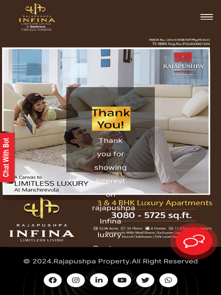 Rajapushpa Infina Luxury Overview | PDF