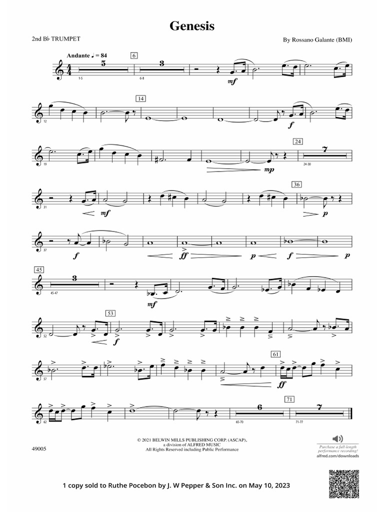 Genesis - Trompete 2 | PDF