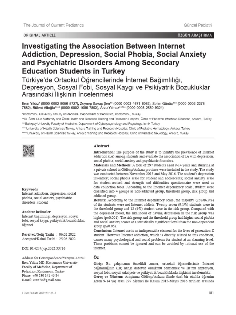 study 6 - student version | PDF | Social Anxiety Disorder | Mental Disorder