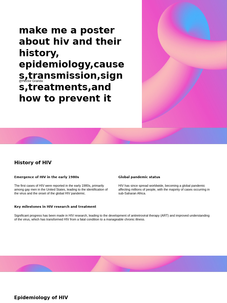 HIV History, Causes, and Prevention Guide | PDF | Hiv/Aids | Hiv