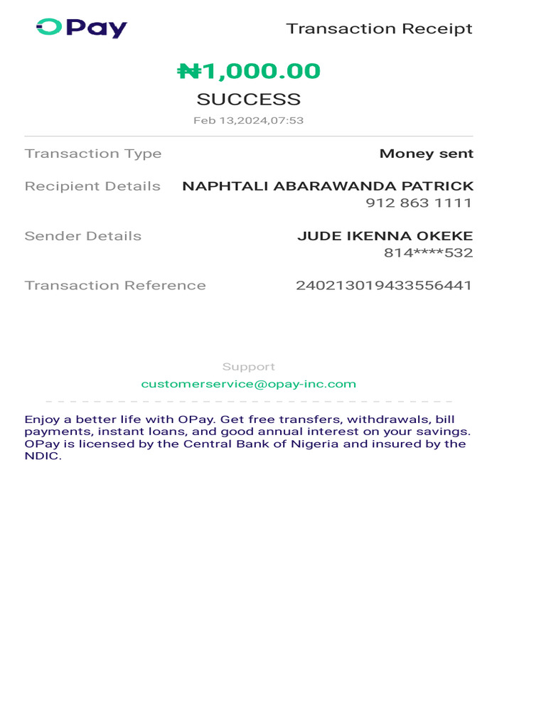 Transaction Receipt-240213019433556441 | PDF