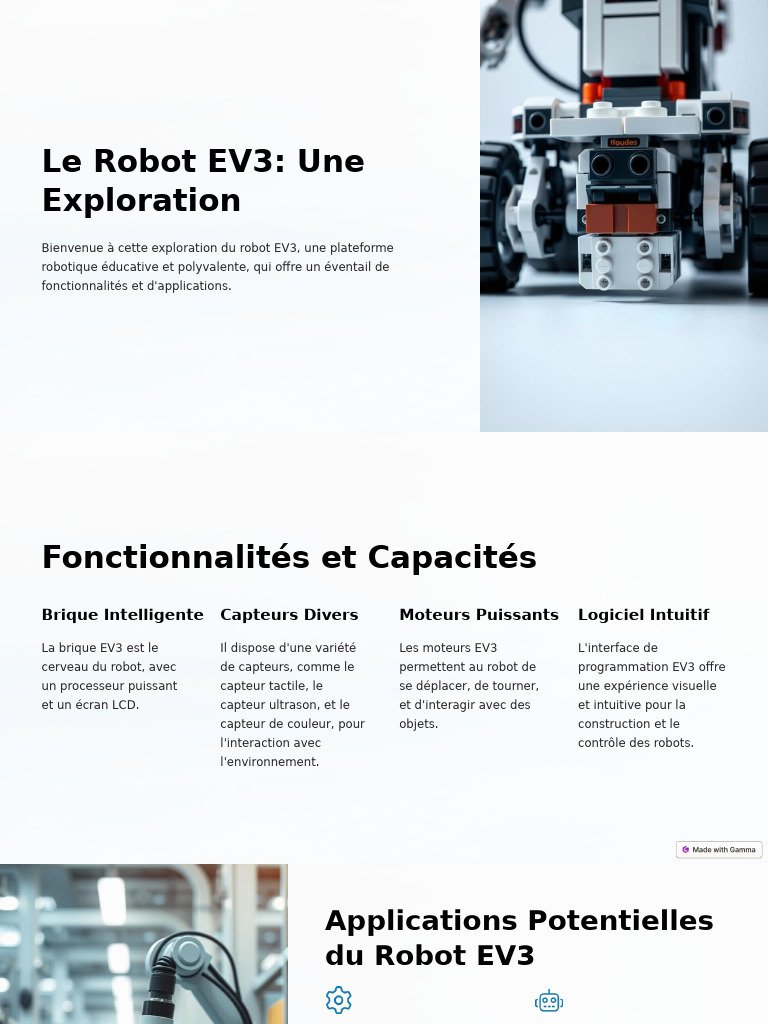 Le Robot EV3 Une Exploration | PDF