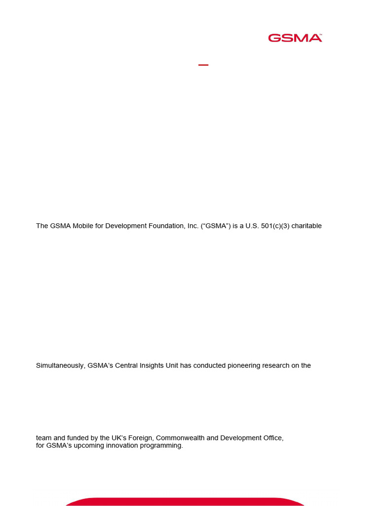 ToR GSMA MEL AI Baseline | PDF | Innovation | Artificial Intelligence