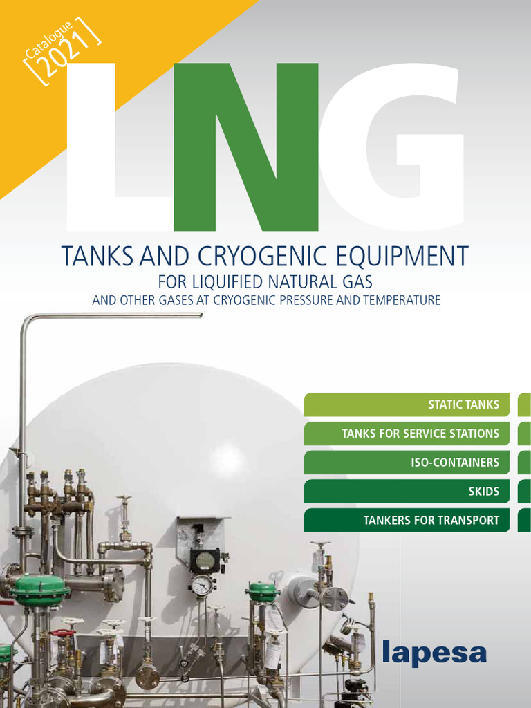 Lapesa LNG Tanks and Equipment Catalogue | PDF | Liquefied Natural Gas ...