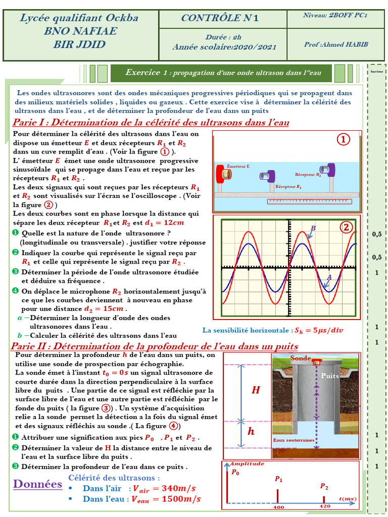 Control1 Biof-1 | PDF | Vagues | Ultrason