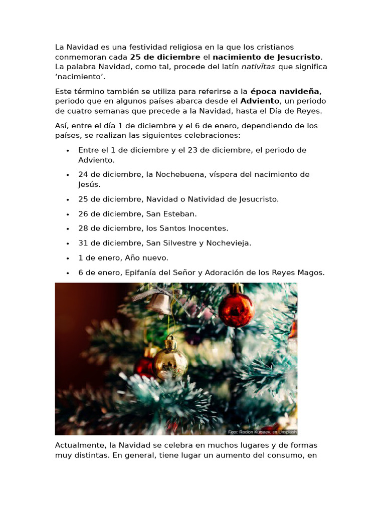 Historia de Navidad | PDF | Navidad | Nochebuena