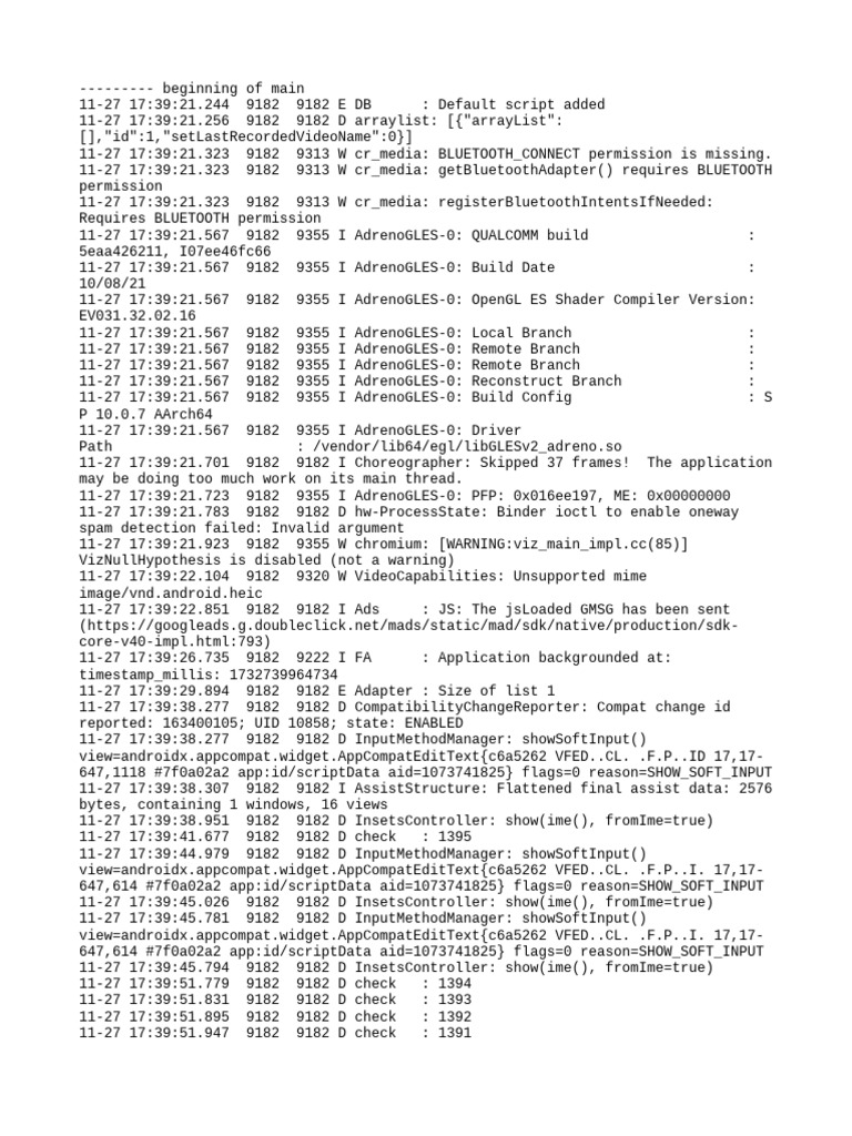 logcat_1732739960980abba | PDF | Computer Architecture | Software