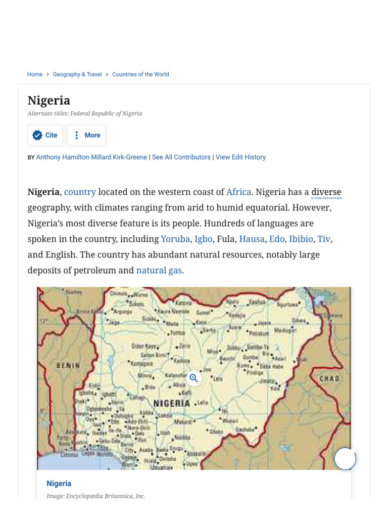 Nigeria _ History, Population, Flag, Map, Languages, Capital, & Facts ... Nigeria _ History, Population, Flag, Map, Languages, Capital, & Facts ...