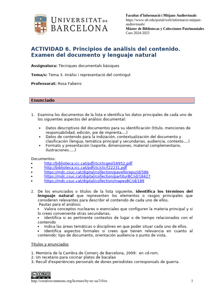 MBCP Actividad 6 Analisis Contenido | PDF
