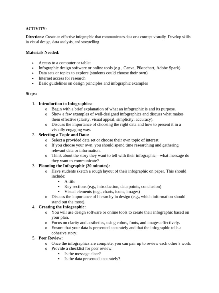 ACTIVITY- Infographic | PDF | Infographics | Data