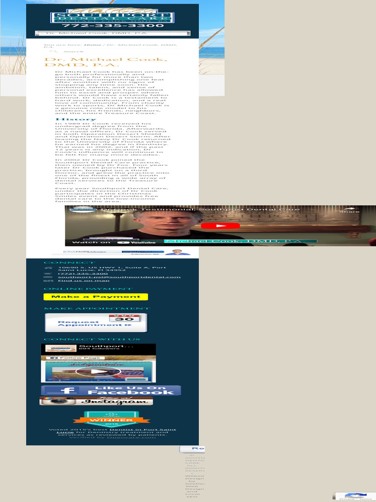 Dr. Michael Cook, DMD, P.A | PDF | Dentistry | Dental Degree